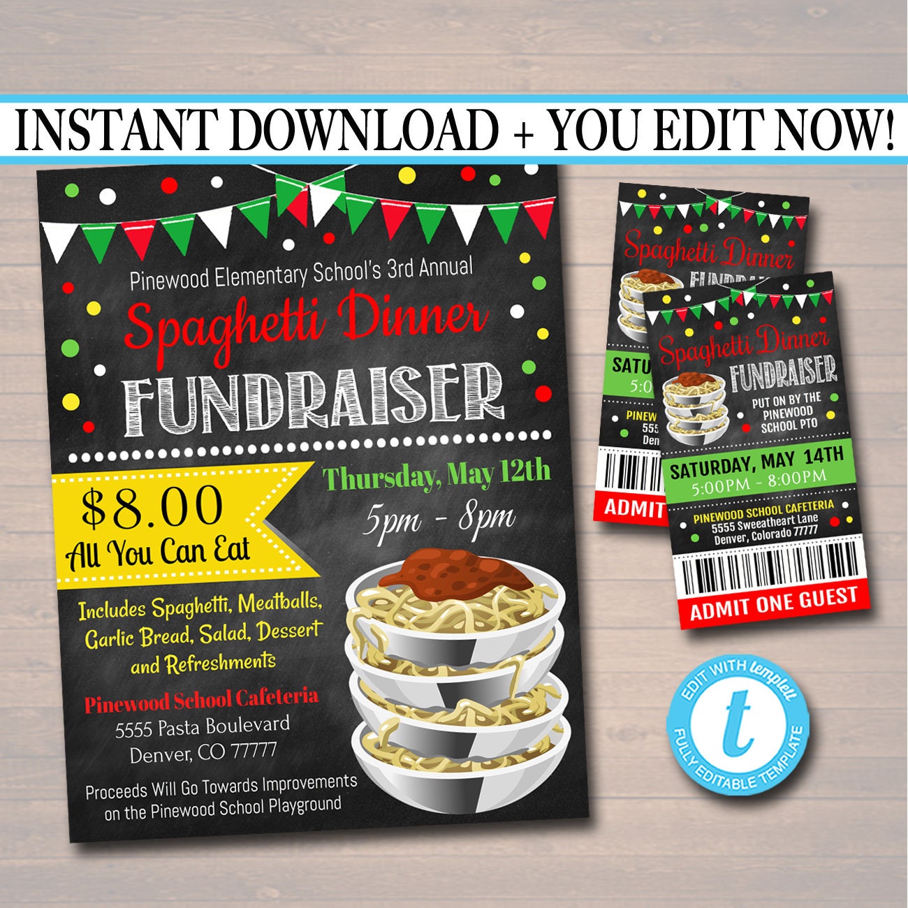 Fundraising Dinner Flyer