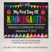 EDITABLE Template Back to School Set, First Day Last Day School Photo ...