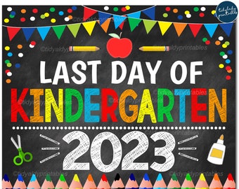 End of Kindergarten Sign - Etsy