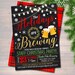 Editable Holiday Brewery Party Invitation: Plaid Christmas (digital ...