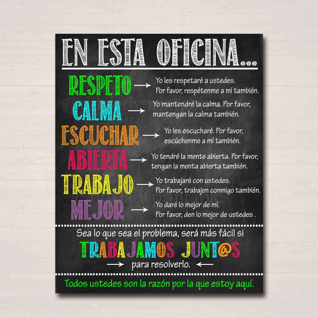 Home & Living Wall Décor Wall Hangings Spanish Counseling Poster ...