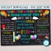 EDITABLE Teacher Appreciation Week Itinerary Poster, Digital File ...