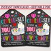 EDITABLE Cereal Valentine's Day Gift Tags, Staff Teacher Friend ...
