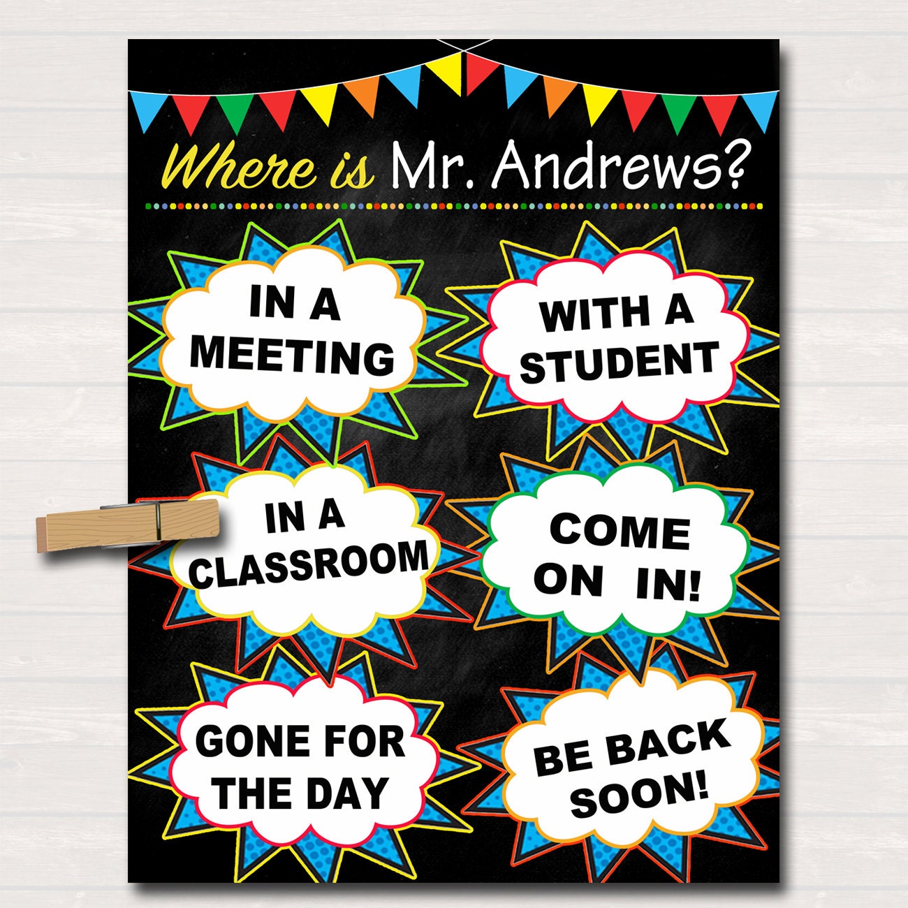 EDITABLE Door Sign Superhero Classroom Decorations Custom | Etsy