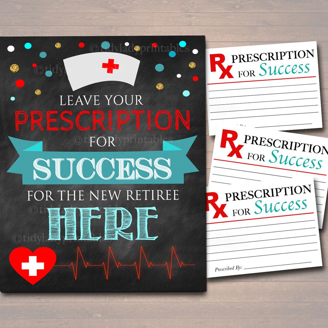 Nurse Retirement Party Sign, Printable, Retiree Advice Words of Wisdom ...