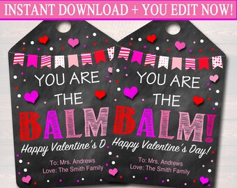 Lip Valentine Tag - Etsy