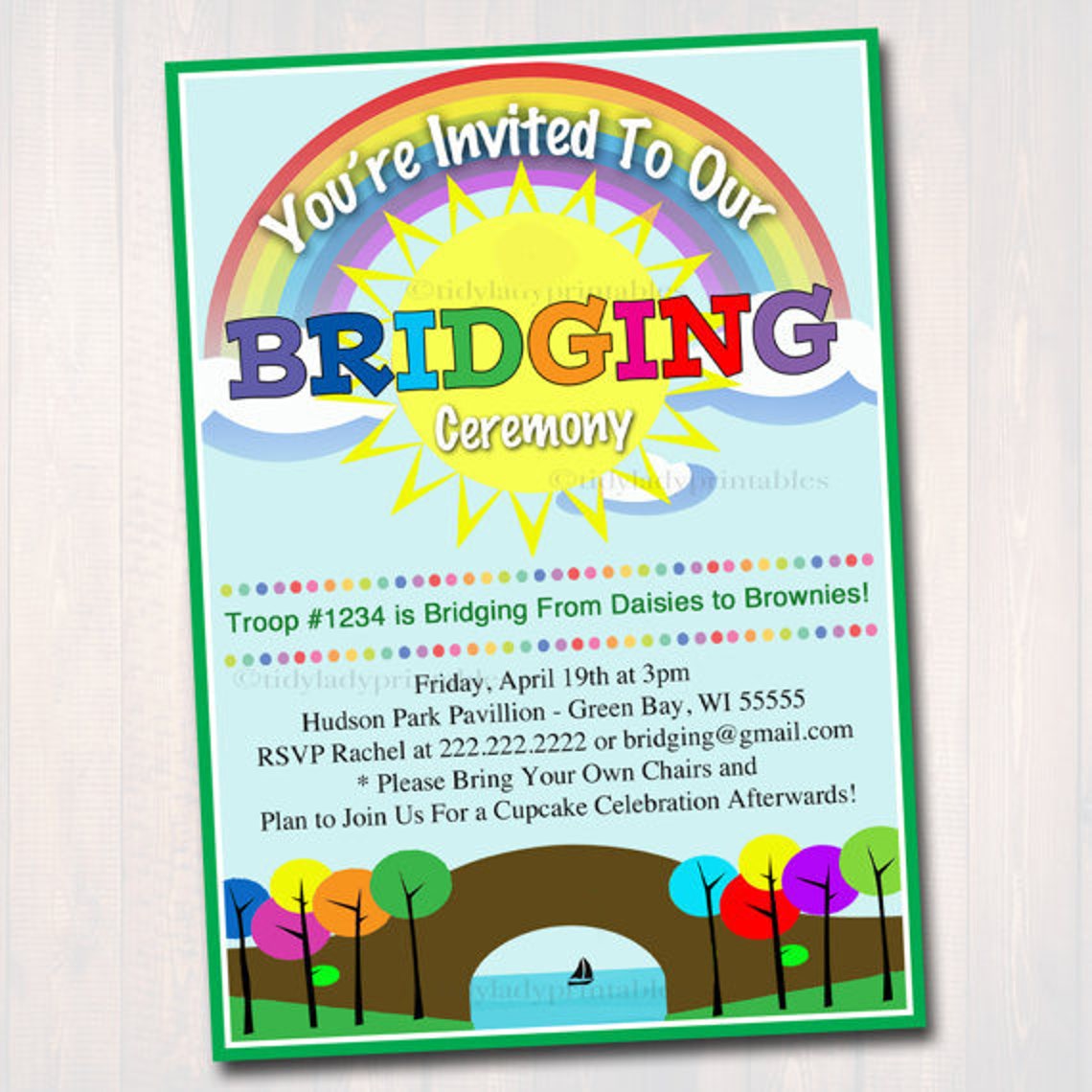 EDITABLE Bridging Invitation INSTANT DOWNLOAD Bridging - Etsy