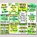 Inspirational Watercolor Posters: Green Classroom Decor (set of 12 ...