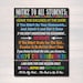 Classroom Rules Poster: Notice to Students, No Excuses (digital ...
