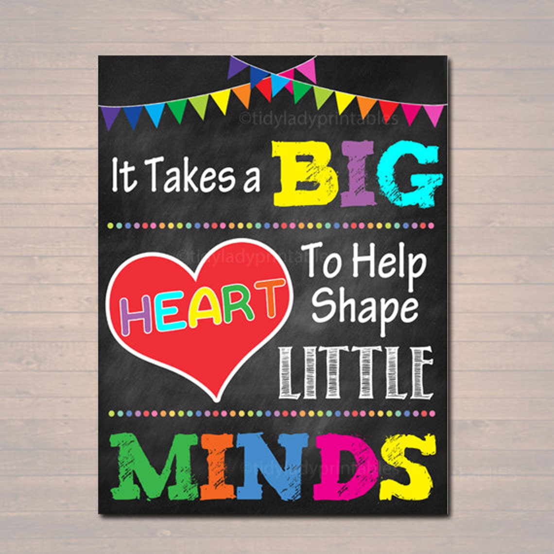 It Takes a Big Heart to Shape Little Minds School Counselor - Etsy