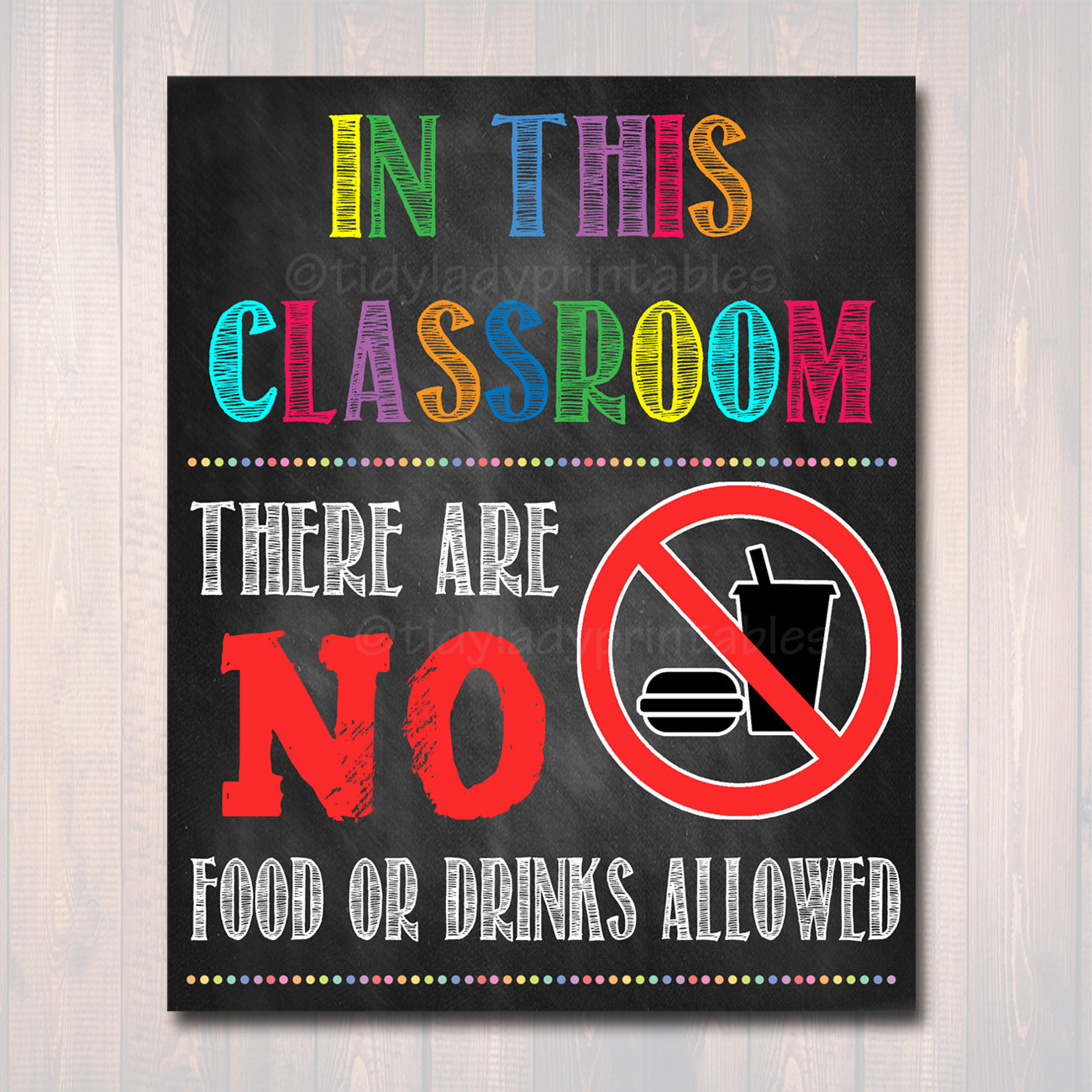 No Food In Classroom