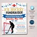 Editable Ice Hockey Fundraiser Flyer: School Event Poster (digital) - Etsy