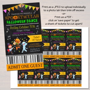 Editable Halloween Dance Flyer Set: School, Church, Community (instant ...