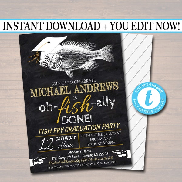 Fishing Graduation Party - Etsy