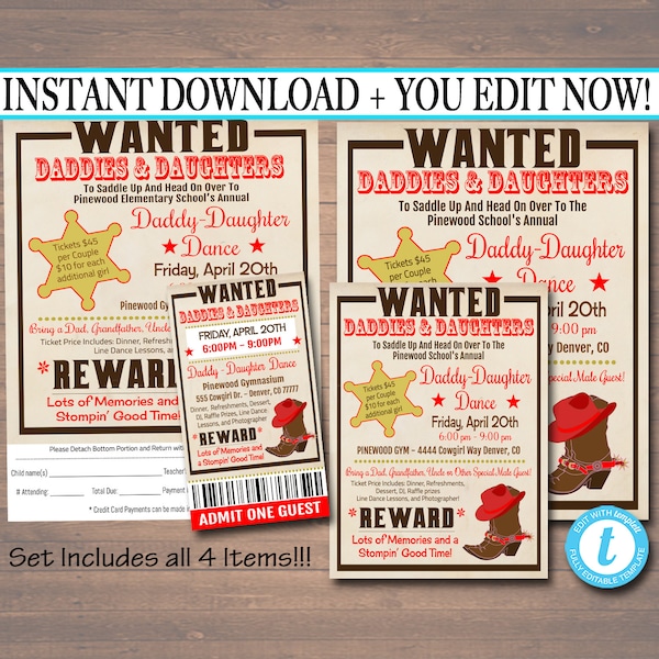 Country Western Dance Flyer - Etsy