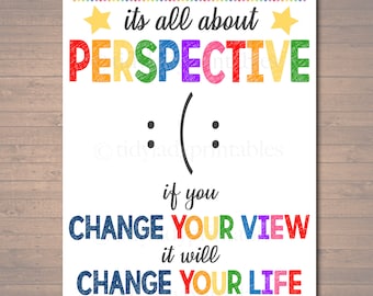 All About Perspective Poster, Guidance Counselor Office Decor ...