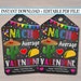 EDITABLE Nacho Average Valentine's Day Gift Tags, Friend Classroom ...