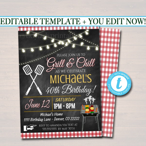 Cookout Invitation - Etsy