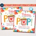 EDITABLE Valentine Popcorn Tags, You Make My Heart Pop Valentine Gift ...
