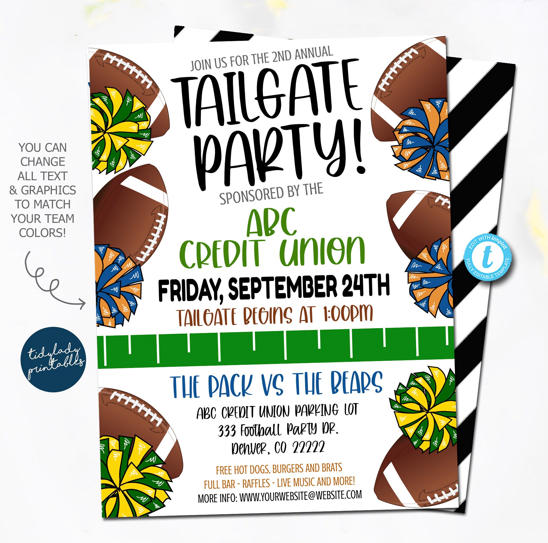 Tailgate Flyer Template Tailgate Flyer Template