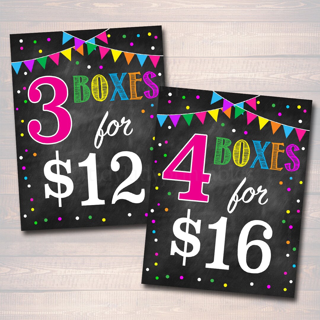 Cookie Booth Price Signs, Stop Cookies Sold Here, Printable Cookie Drop ...