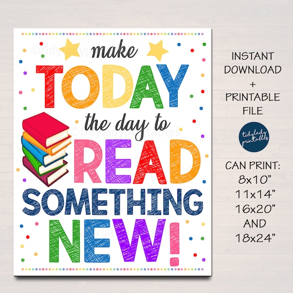 Reading Poster - Etsy