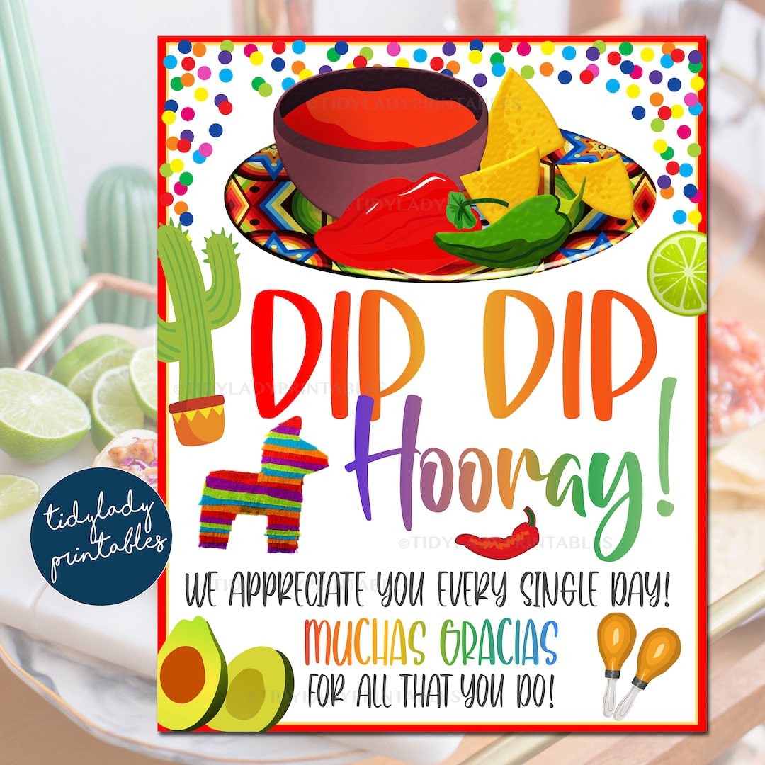 Chips and Salsa Appreciation Printable Sign, Teacher Appreciation Week ...
