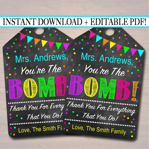 Bath Bomb Tag - Etsy