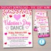 EDITABLE Valentine's Day Dance Set School Dance Flyer Party Invite ...