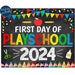 First Day of Playschool 2024, Printable Back to School Chalkboard Sign ...