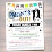 Editable Parents Night Out Flyer: School Fundraiser PTA PTO Event ...
