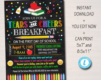 Boo Hoo Yahoo Breakfast Social Printable PTA PTO Flyer Invite School ...