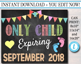 Only Child Sign - Etsy