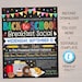 Back to School Breakfast Social Flyer PTO PTA Fundraiser - Etsy
