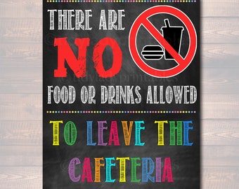 No Food or Drinks Allowed on School Bus Poster Bus Decor Bus Rules No ...