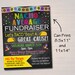 Editable Taco Nacho Bar Fundraiser Flyer Ticket Set (instant Download ...