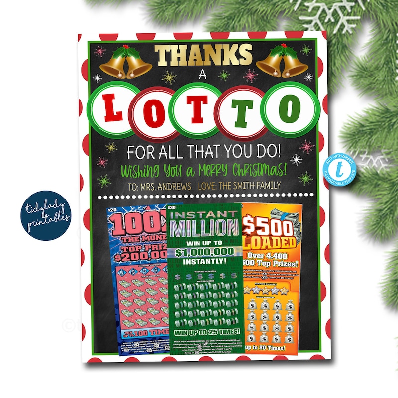 Lotto Ticket Appreciation - Etsy