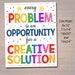 Motivational Classroom Poster: Creative Solution Opportunity (digital ...