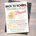 EDITABLE Teacher Staff Brunch, Breakfast Social Printable PTA PTO Flyer ...