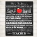 EDITABLE Teacher Retirement Gift, Chalkboard Printable Teacher Poster ...