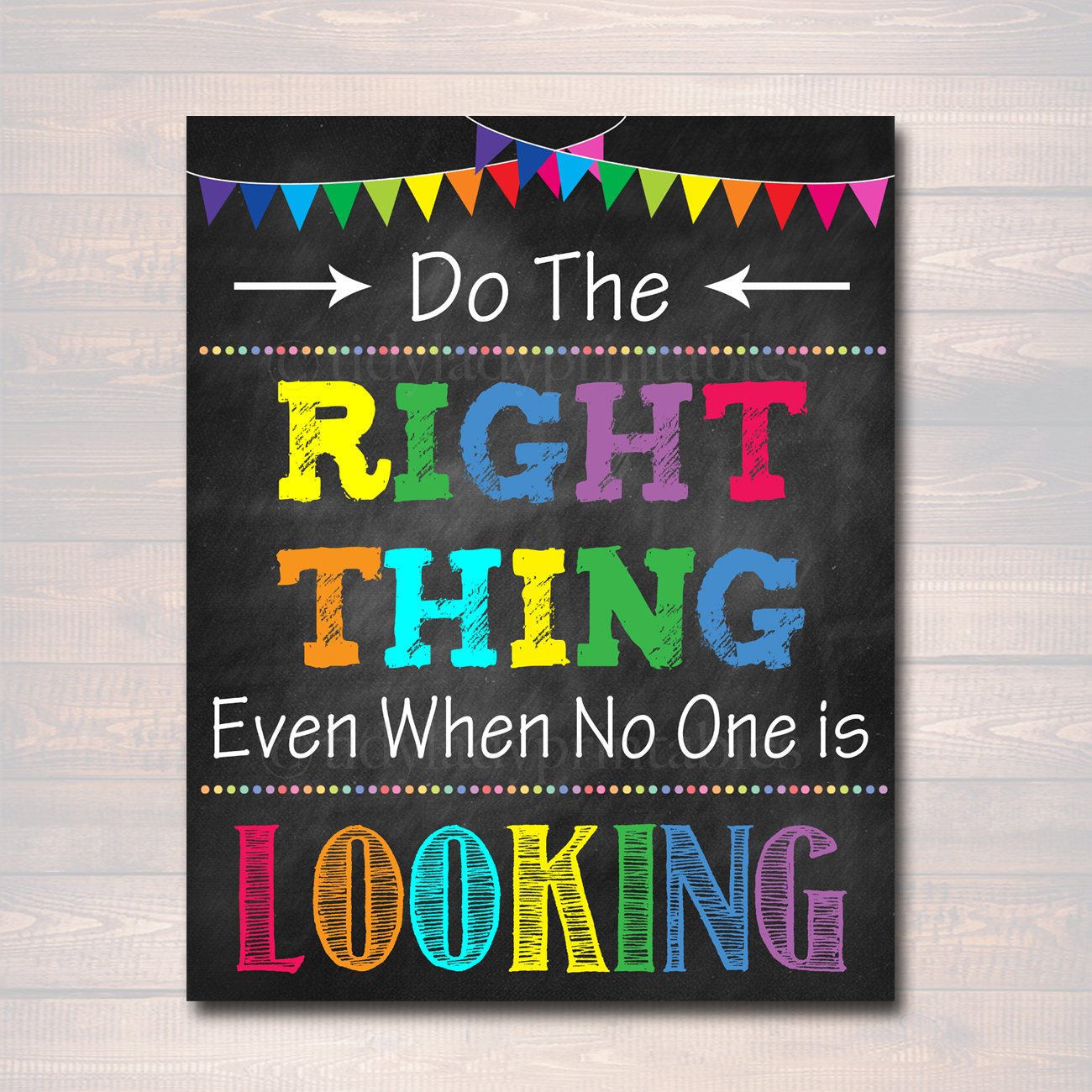 Growth Mindset Classroom Poster: Do the Right Thing (digital Download ...