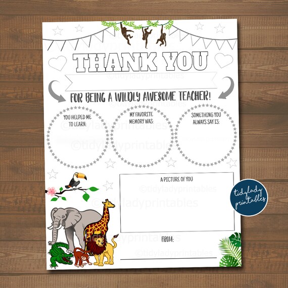 Jungle Themed Classroom Printables