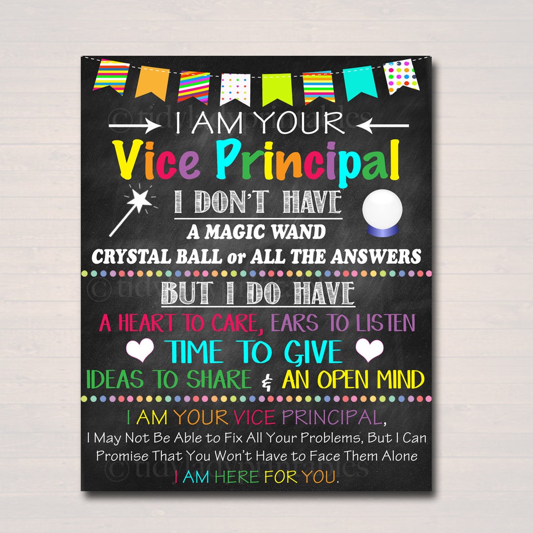 Vice Principal Office Decor, I Am Your Assistant Principal Sign, School ...