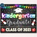 Kindergarten Graduation Photo Prop End of School Chalkboard - Etsy