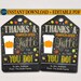 Fall Coffee Gift Tags, Thanks a Latte for All You Do, Grateful Thankful ...