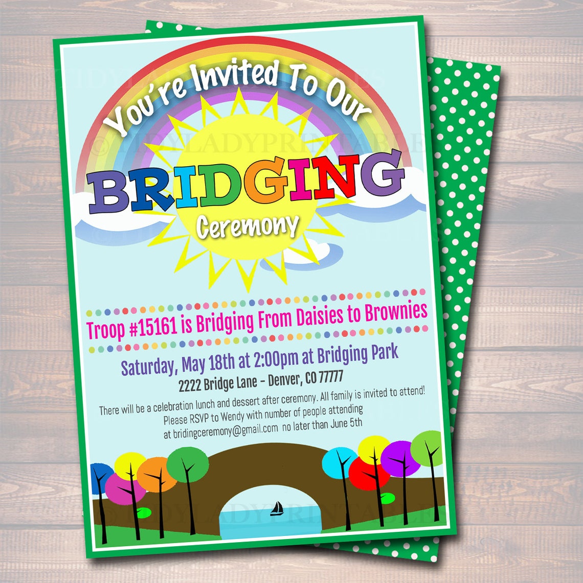EDITABLE Bridging Invitation INSTANT DOWNLOAD Bridging - Etsy