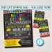 Fiesta Theme Fundraiser Flyer and Ticket Set, Mexican Nacho Average ...