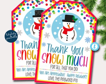Thank You Snow Much - Etsy