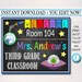 EDITABLE Outer Space Theme Teacher Classroom Door Sign, Teacher Door ...
