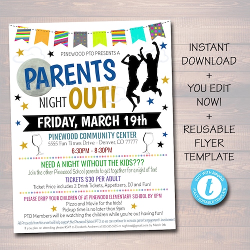 EDITABLE PTO PTA Recruitment Flyer Printable Handout School - Etsy